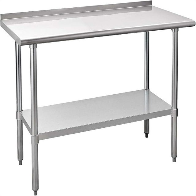 Food Prep Stainless Steel Table, Stainless Steel Worktable with ...