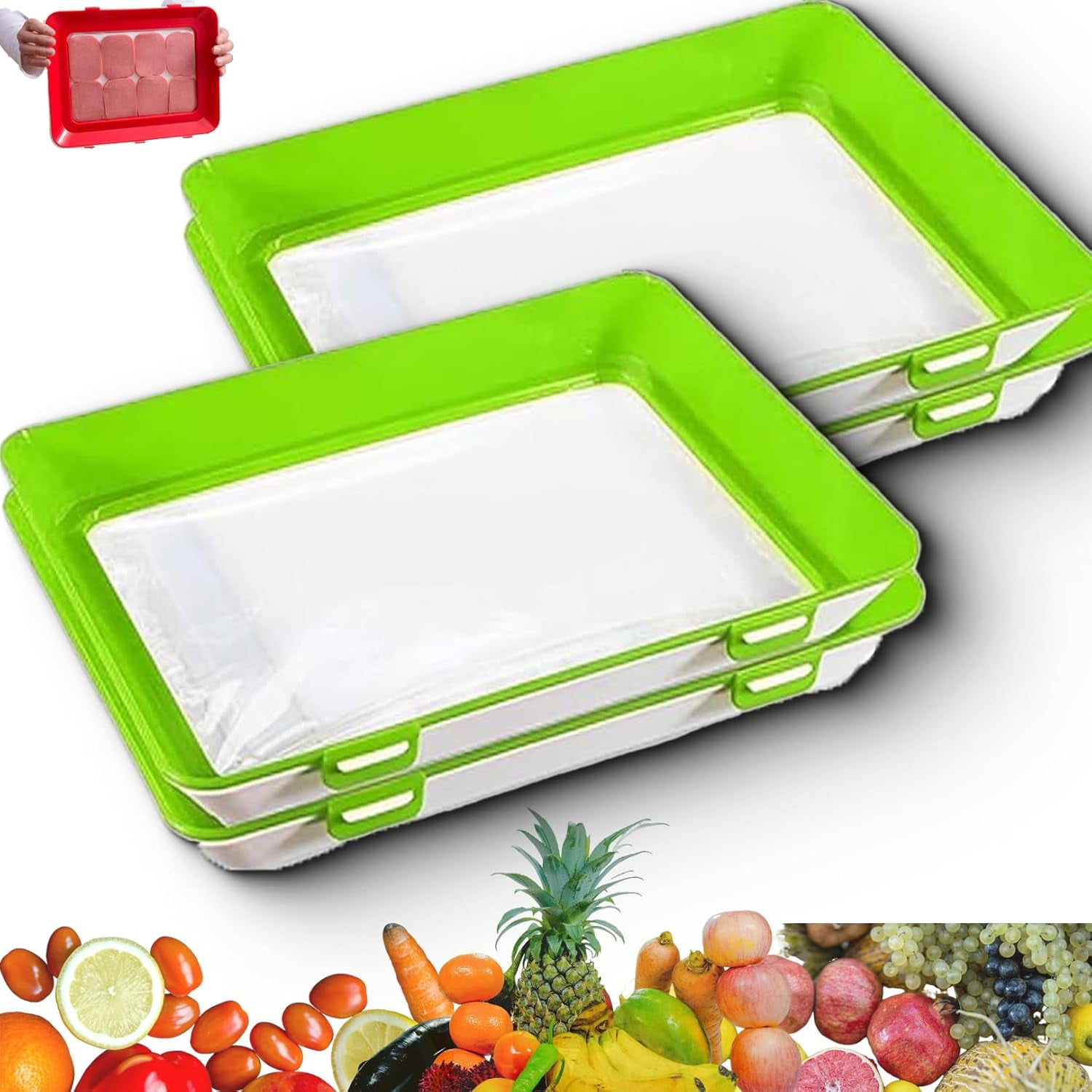 Food Preservation Tray, Beyonddraw Reusable Food Preserving Tray ...