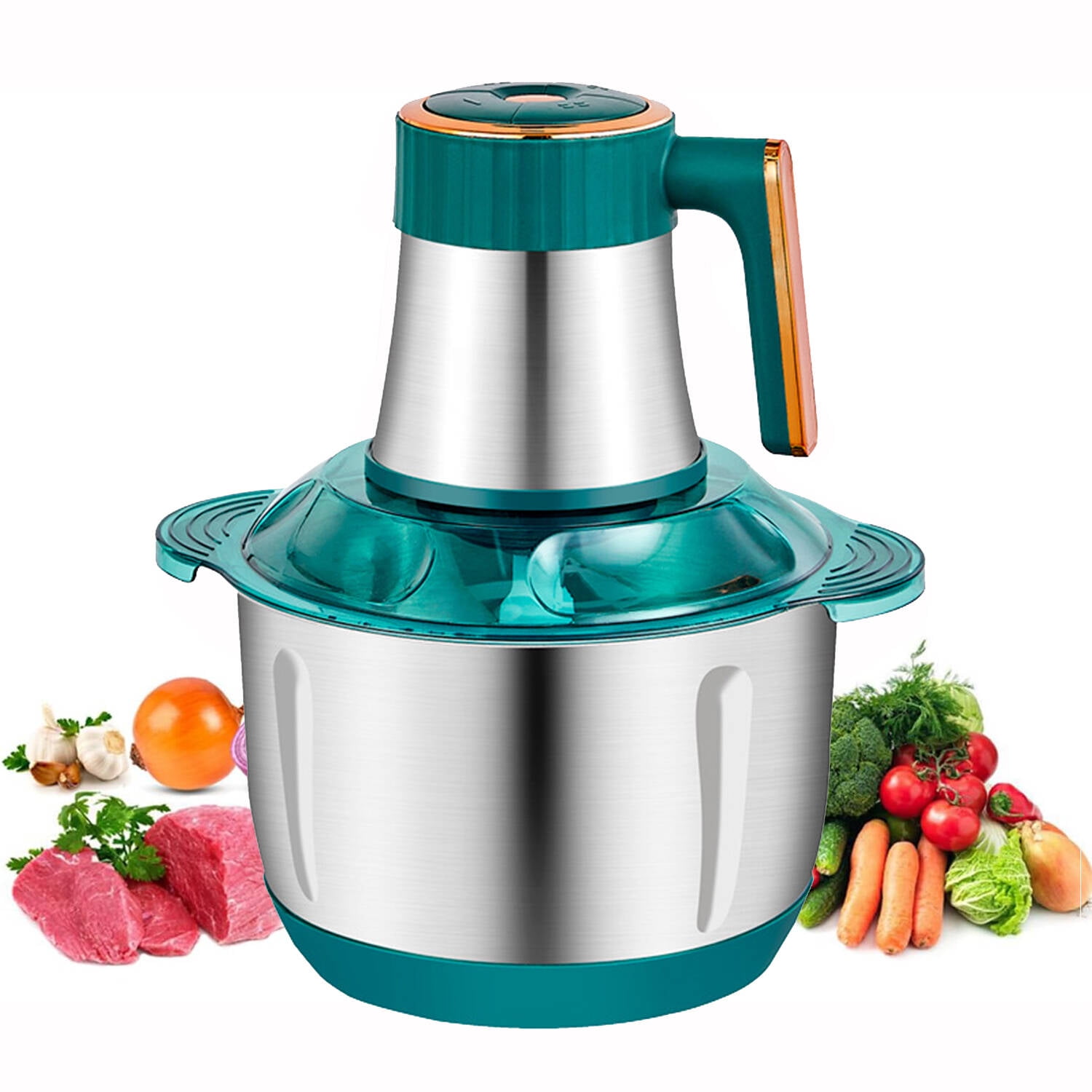 ACMETOP Meat Grinder, 500W Powerful Food Processors, 5L/12 Cup ...