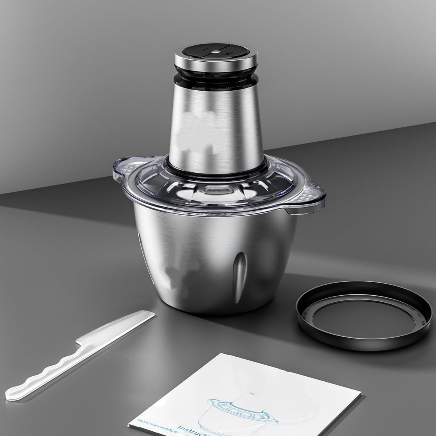 Food Processor Small, 10 Cup Food Chopper with Container, 2.3L 600W ...