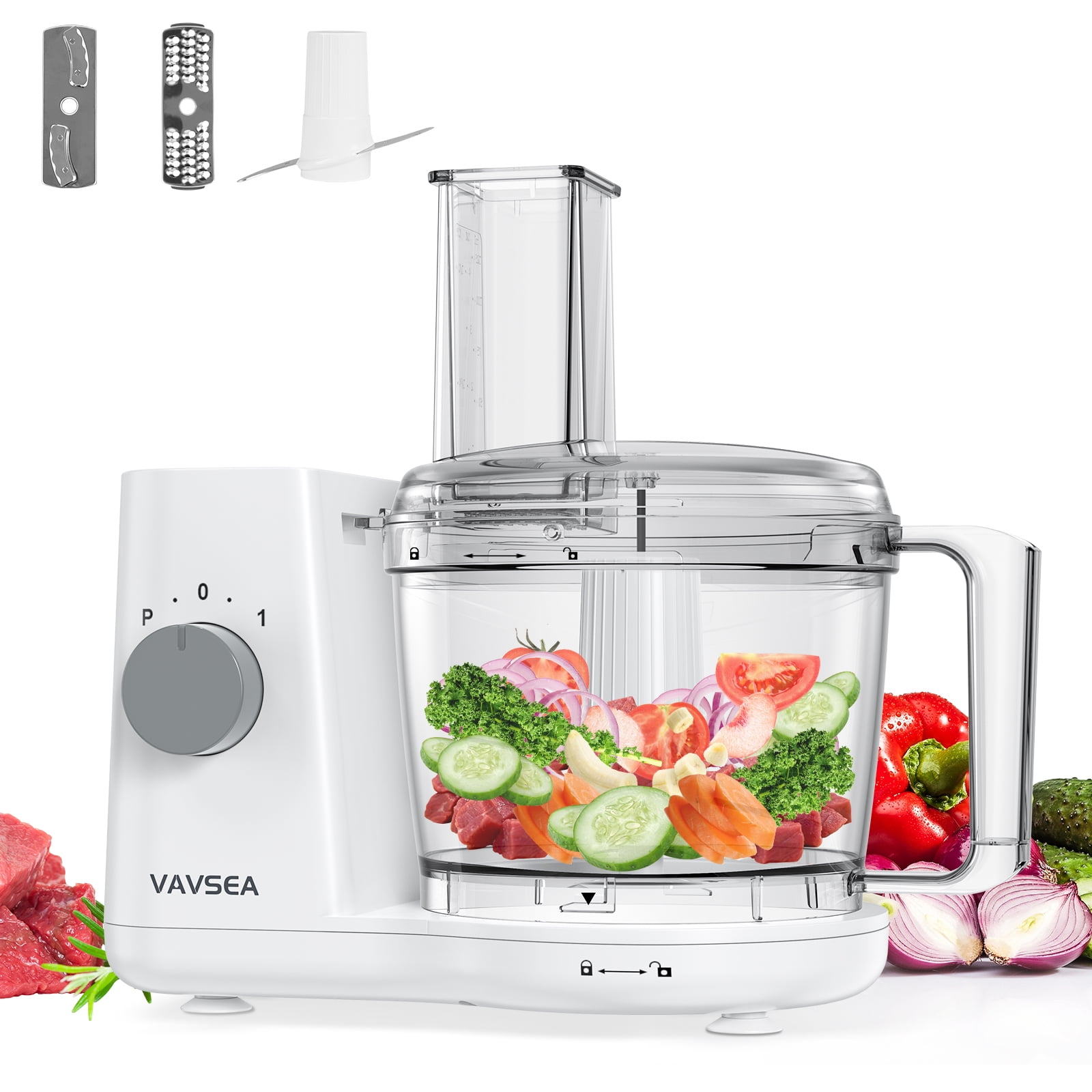 Food Processor and Vegetable Chopper for Dicing, Chopping, Mincing, BPA ...