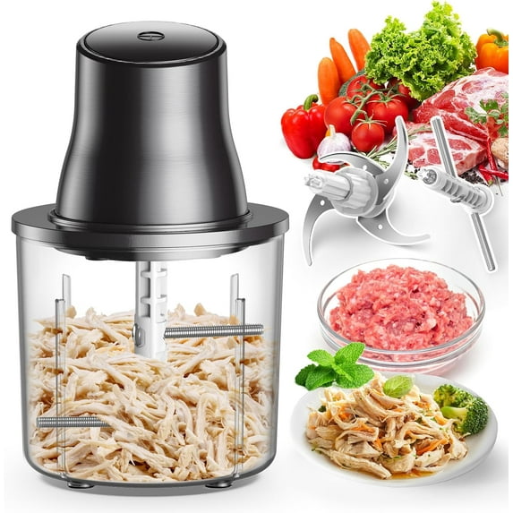 Food Processors, 2 IN 1 Electric Chicken Shredder &Food Chopper with ...