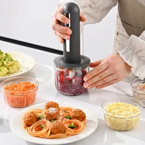 Oster Compact Kitchen 3-Cup Mini Food Processor with Stainless Steel ...