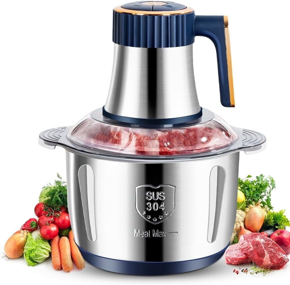 Food Processors,500W Powerful Small Meat Grinder & Food Chopper ...