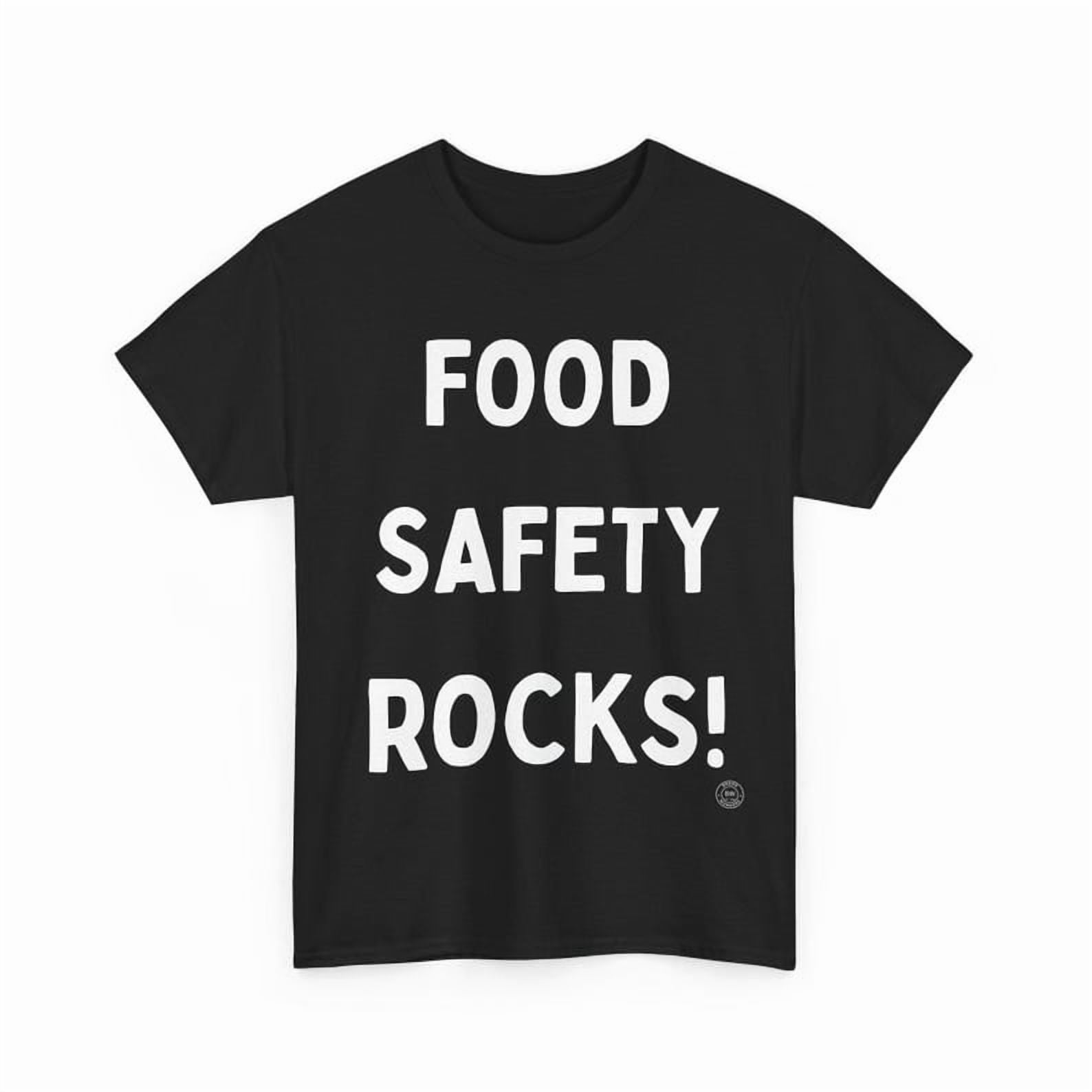 Food Safety T-Shirt Food Safety Rocks Short Sleeve Food Safety Tshirt ...
