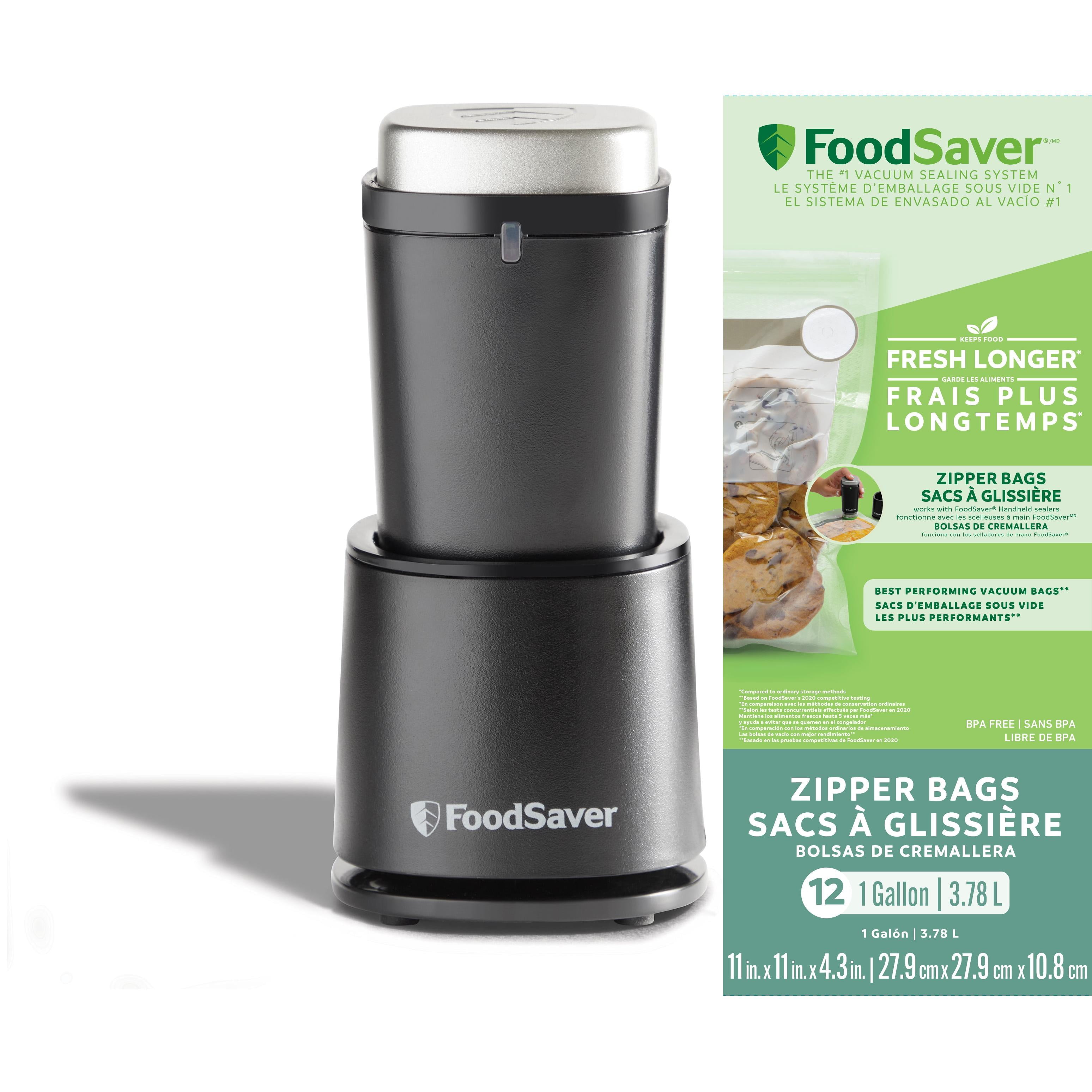 FoodSaver Handheld Food Preservation Vacuum Sealer with Reuseable ...