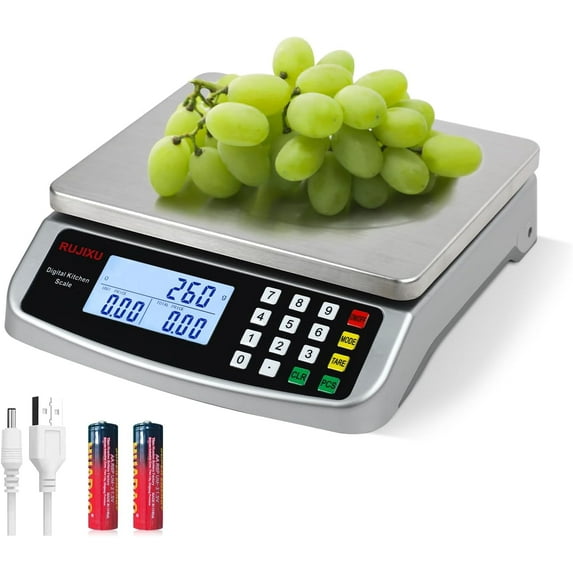 Food Scale 88lb/40kg Large Digital Kitchen Scale 0.05oz/1g with Price ...
