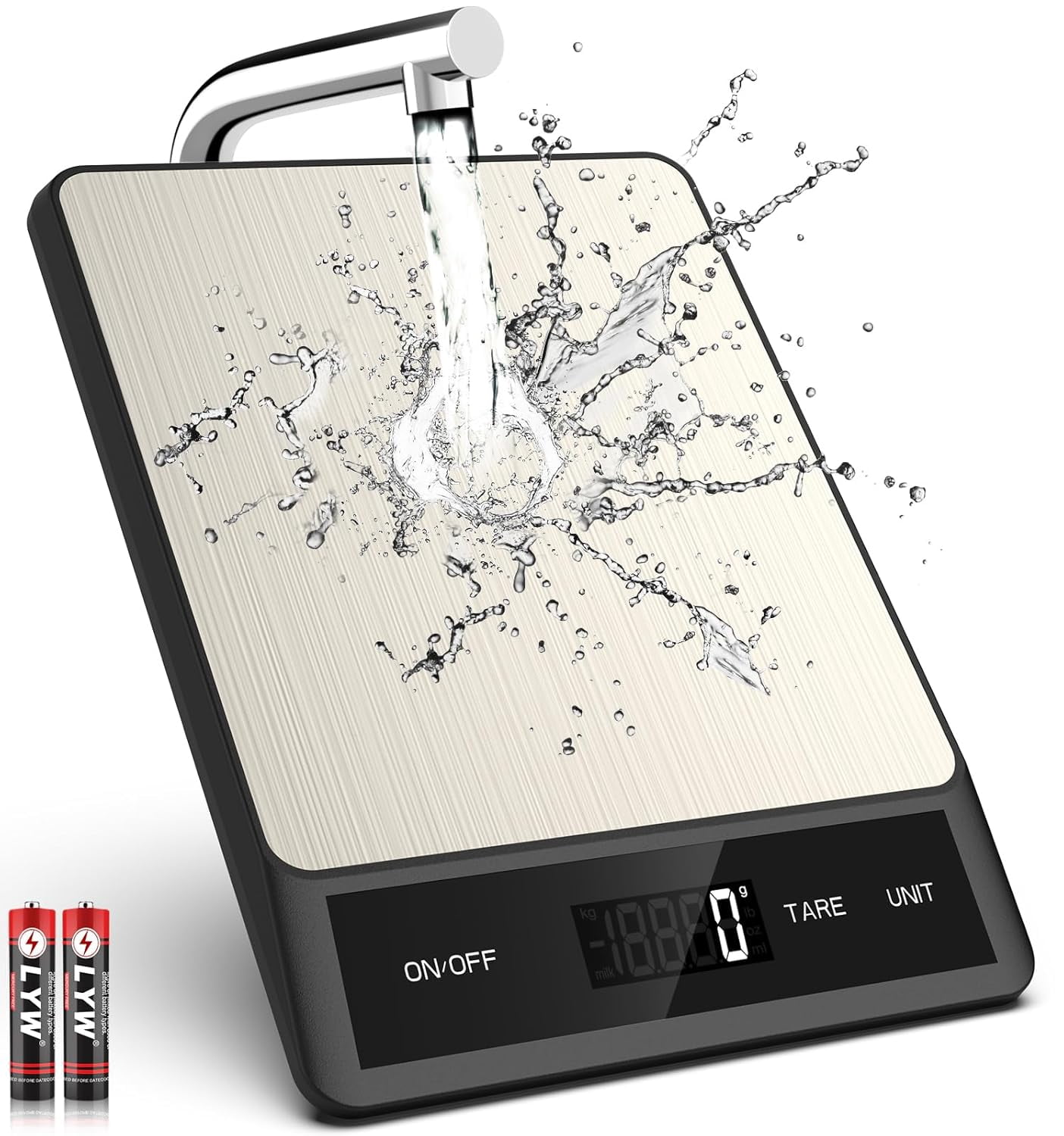 Food Scale, Digital Kitchen Scale with 6 Units Tare Function & LCD ...