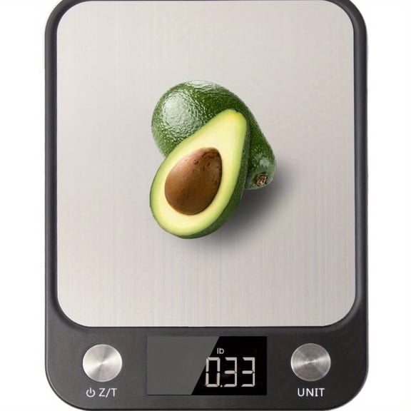 Digital Kitchen Scale, 11-Pound Stainless Steel Food Scale with Pull ...