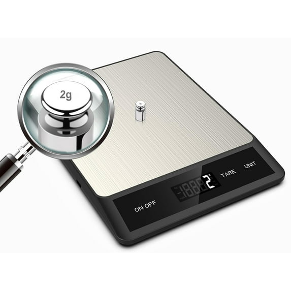 Food Scale, Digital Kitchen Scale with Tare Function & LCD Display ...