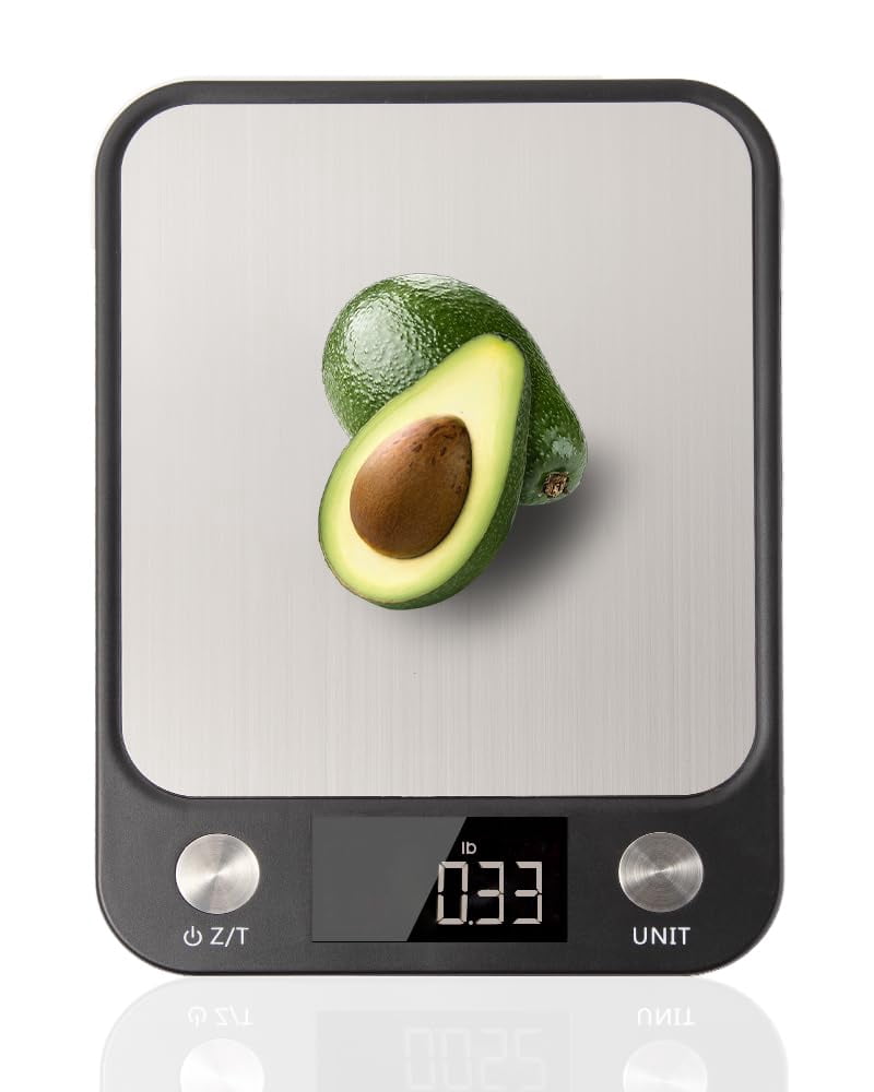Food Scale,Digital , Stainless Steel, Weight in Grams, Ounces ...
