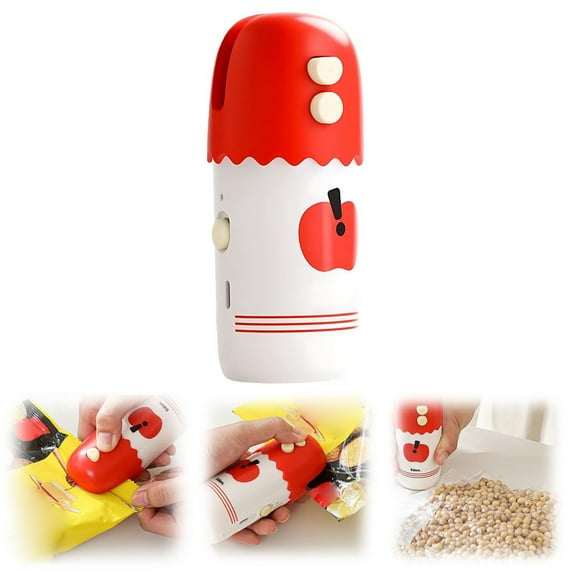 Food Sealer,Bag Sealer Upgraded Heat Sealer Vacuum&Cutter Portable ...