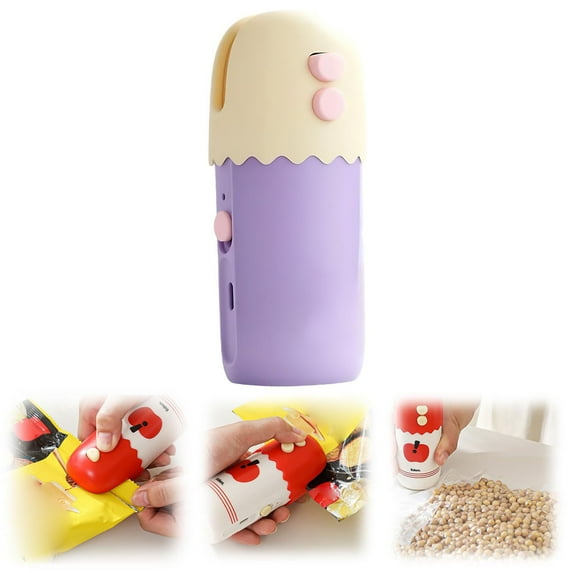 Food Sealer,Bag Sealer Upgraded Heat Sealer Vacuum&Cutter Portable ...