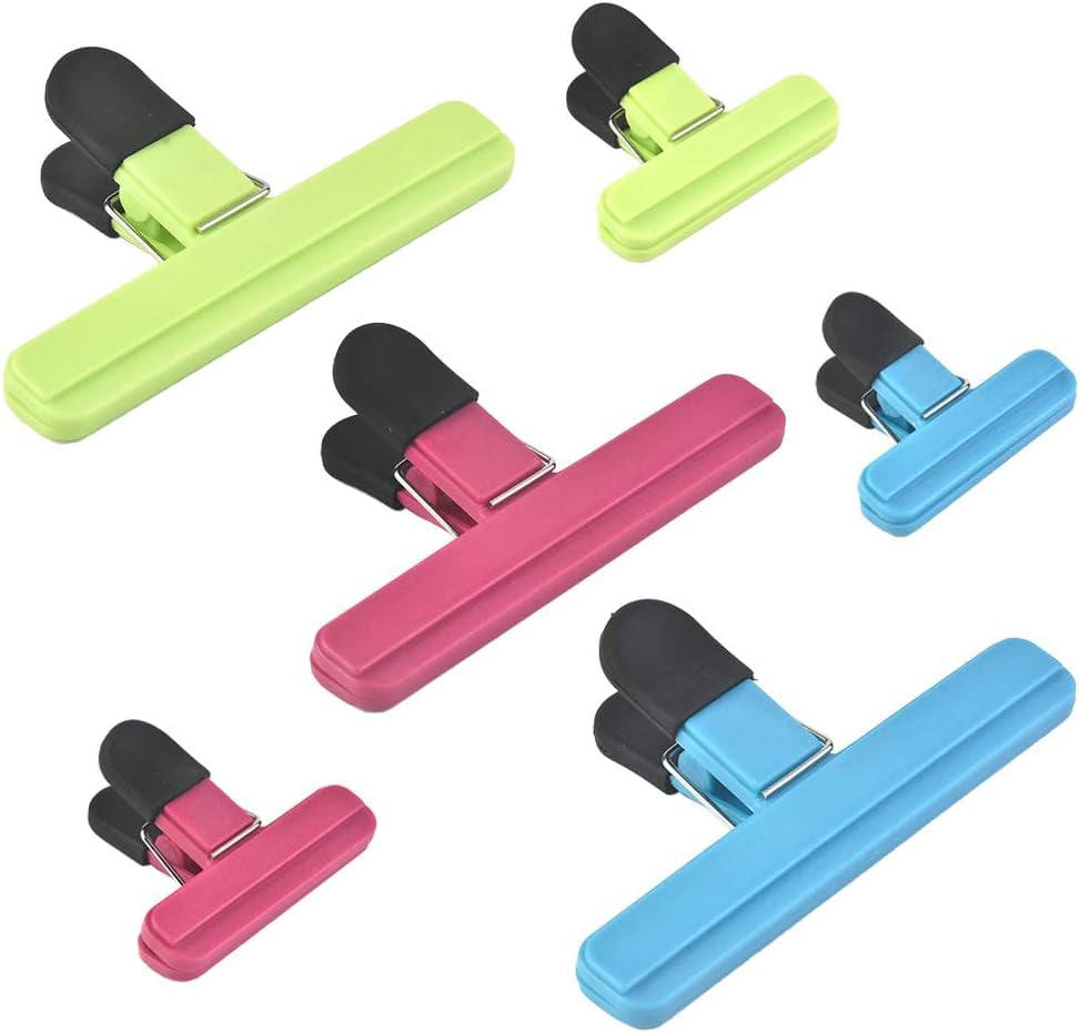 Food Sealing Clips, Plastic Bag Reusable Bags Clips for Kitchen Snacks ...