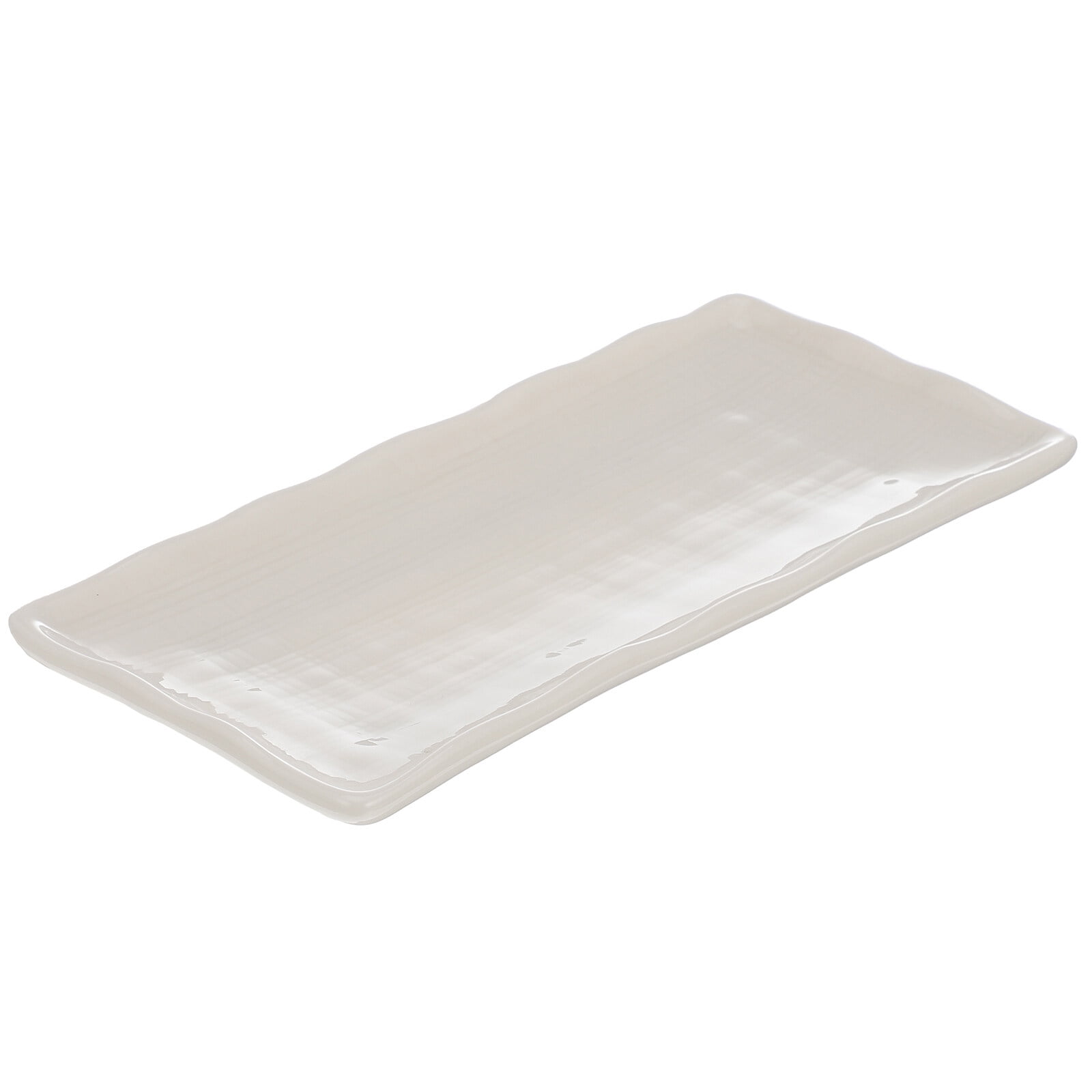 IMIKEYA White Ceramic Food Plate for Kitchen Simple Elegant Design ...