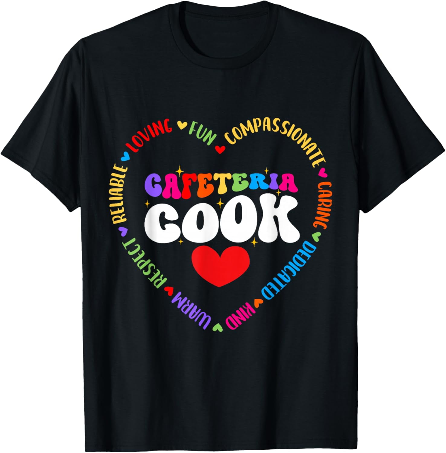 Food Services Crew Cafeteria Cook Helper School Squad Adult T-shirt ...