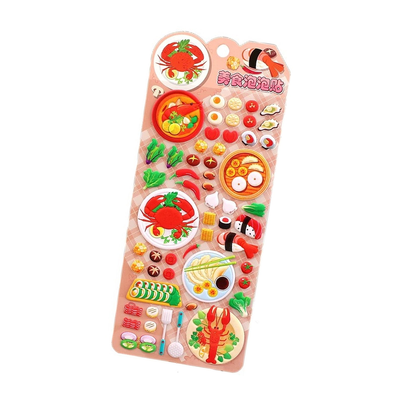 Food-Shaped Stickers Assorted Pizza Designs, Safe Materials for Kids ...