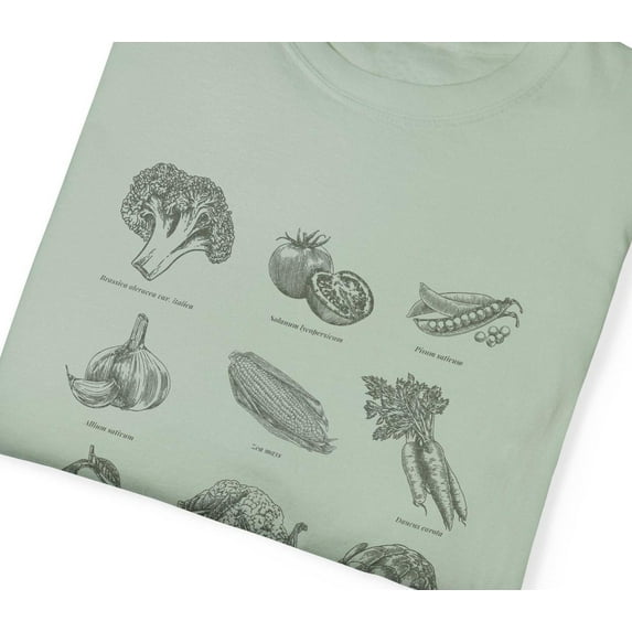 Food Shirt Unisex Tee, Latin Botanical Design, Gift for Gardeners Plant ...