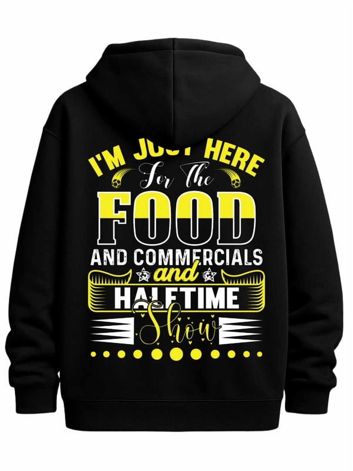 Food & Showtime hoodies & sweatshirt men's hooded sweatshirt black ...
