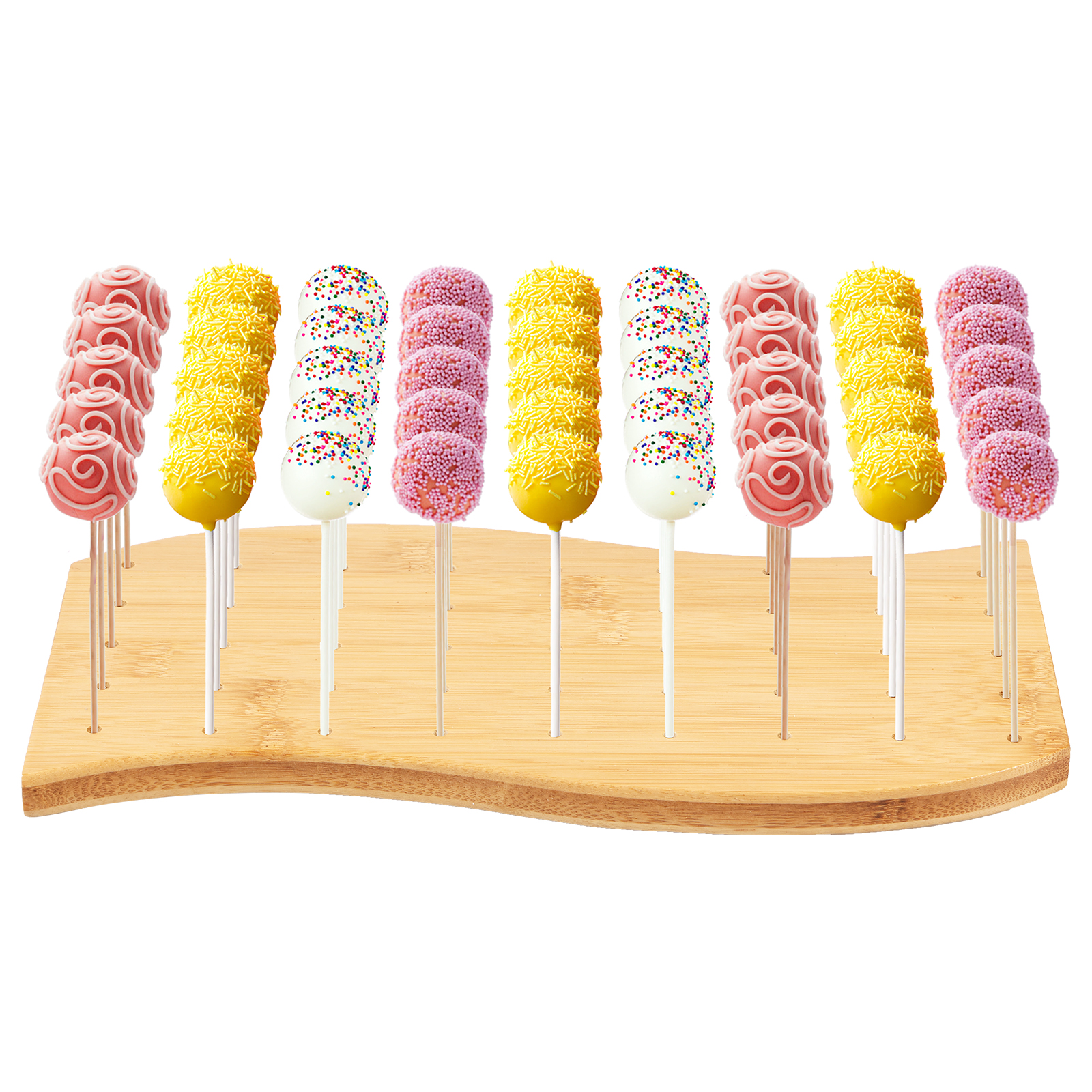 Food Skewer Holder Wood Skewer Holder Display 45 Holes Skewer Display ...