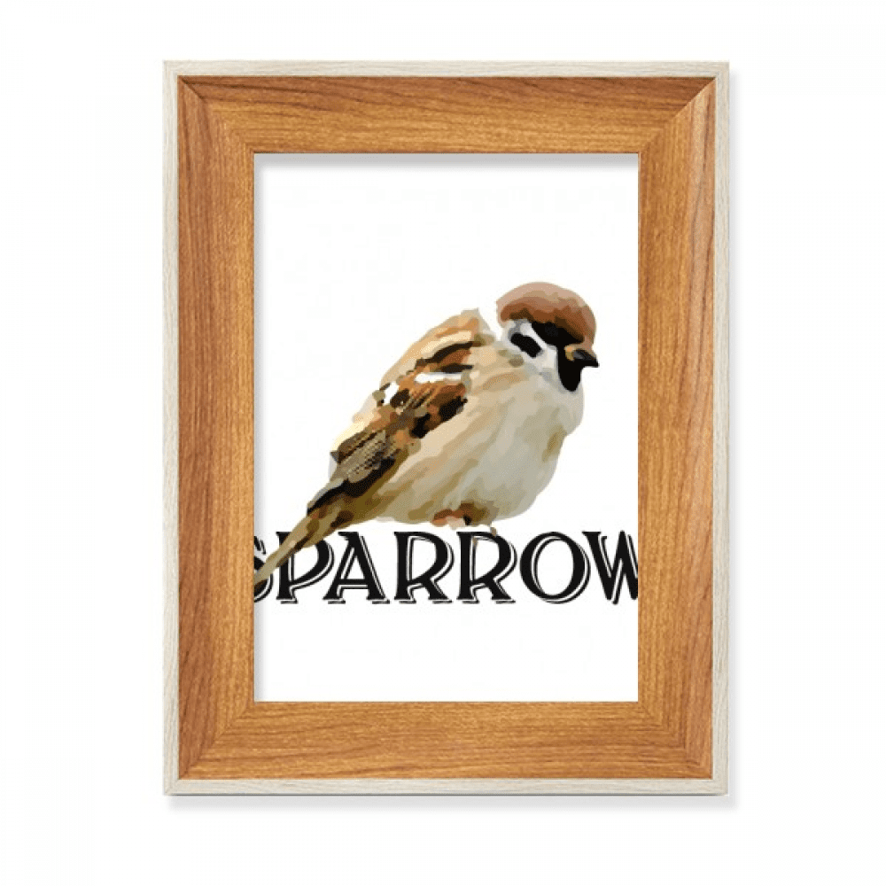 Food Sleep Sparrows Birds Desktop Wooden Photo Frame Display Picture ...