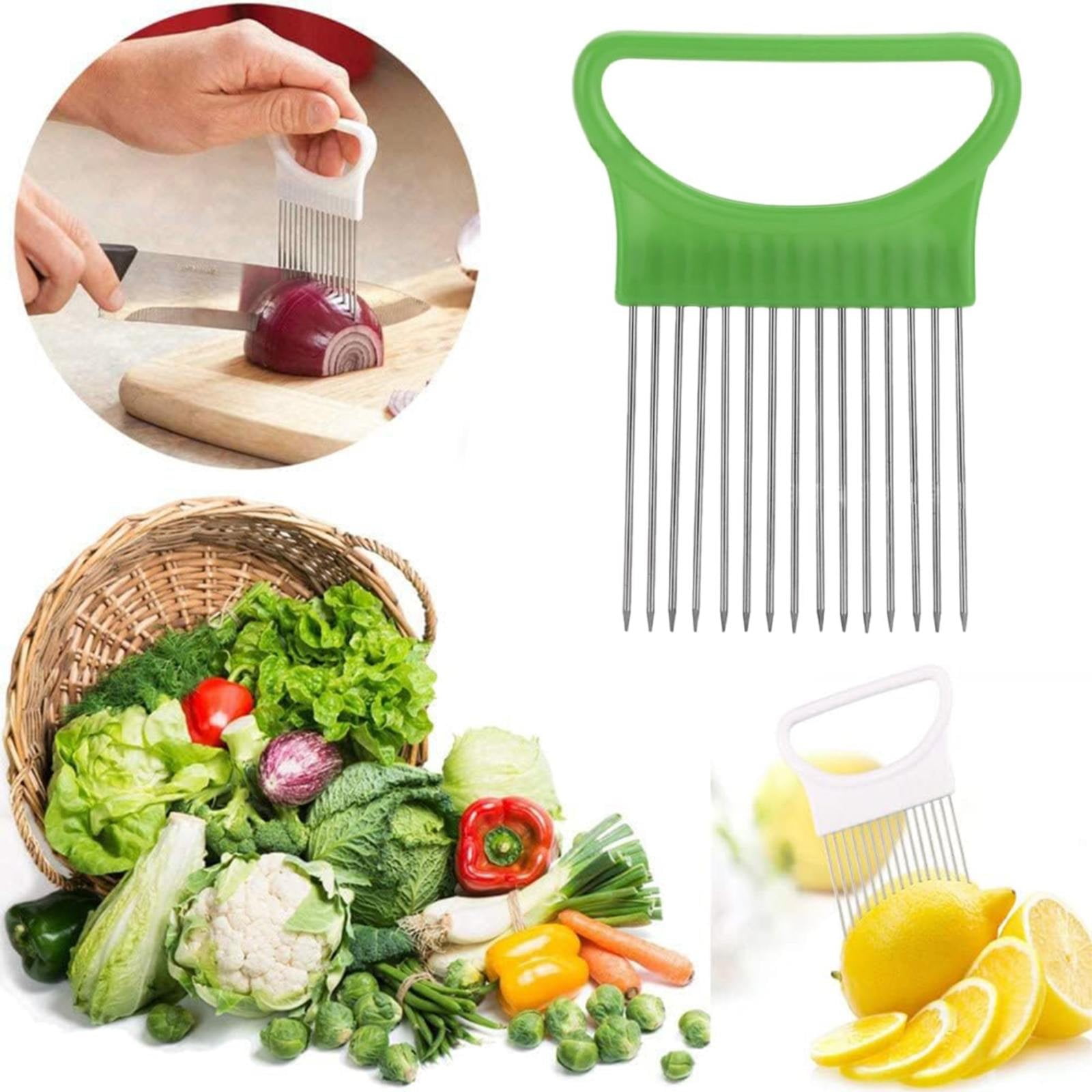 Food Slice Assistant Onion Holder For Slicing 2024 New Stainless Steel ...