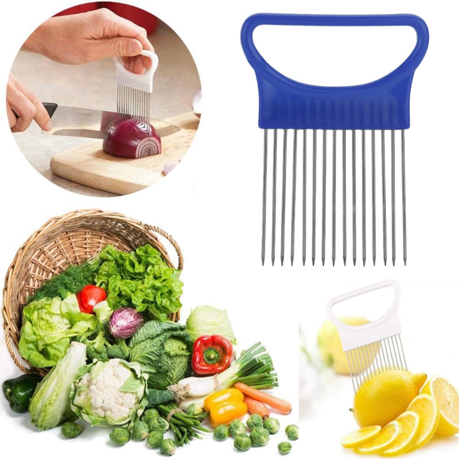 Food Slice Assistant Onion Holder For Slicing 2024 New Stainless Steel ...