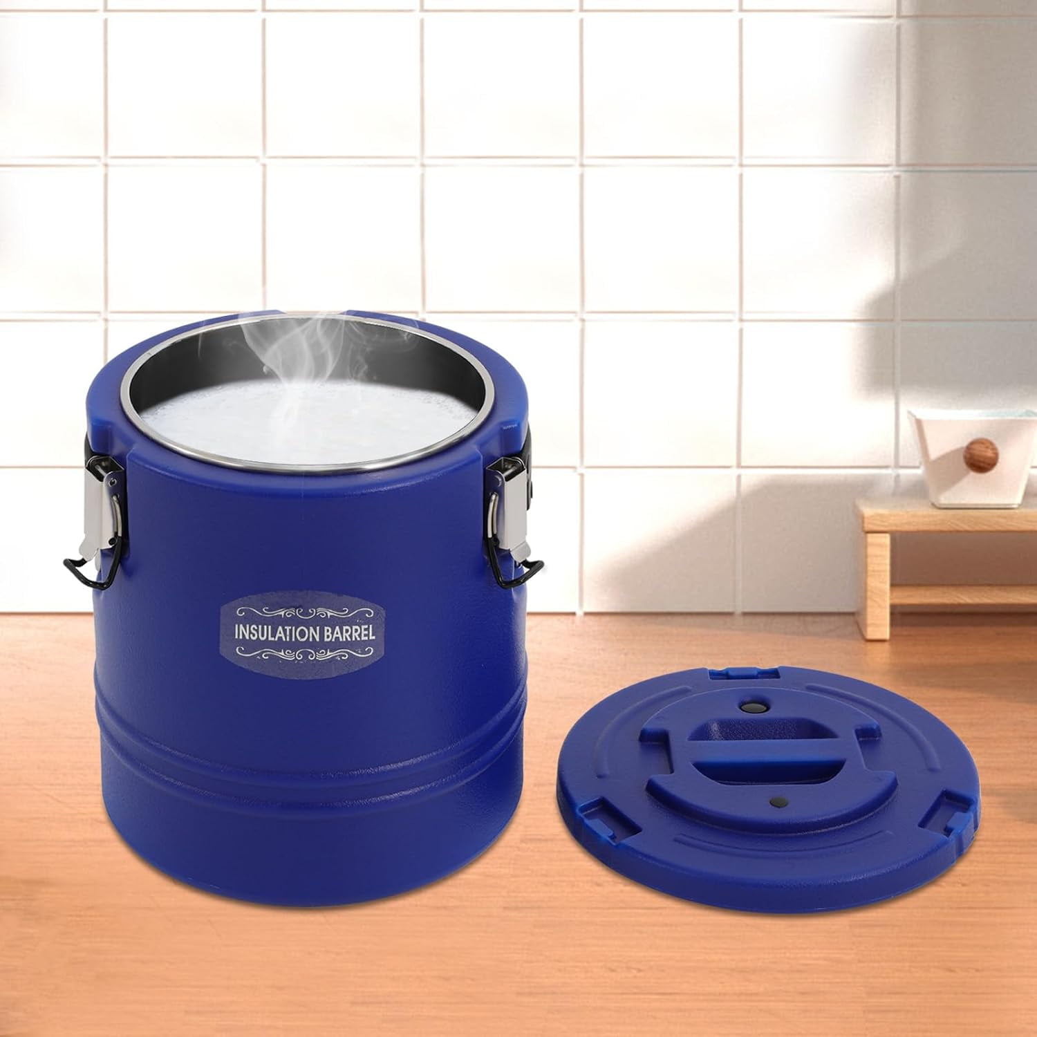 Food Soup Warmer 16QT Insulated Food Carrier Soup Kettle Warmer for Hot ...