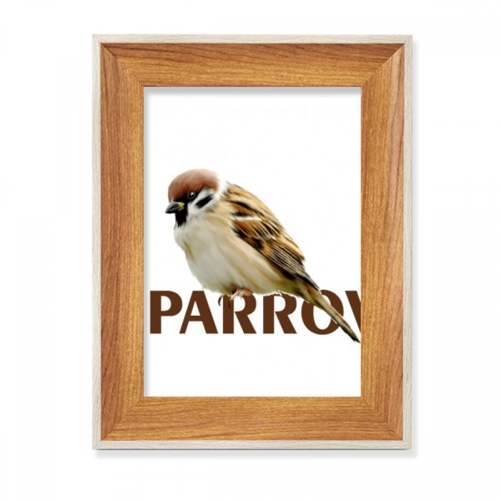 Food Sparrows Birds Curls Desktop Wooden Photo Frame Display Picture ...