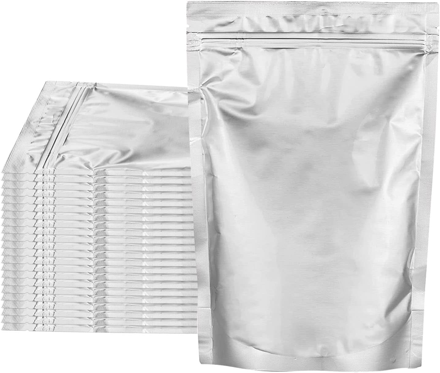 Food Storage Bags, 30 Pcs Resealable Mylar Bags, 9x14 in Containers ...