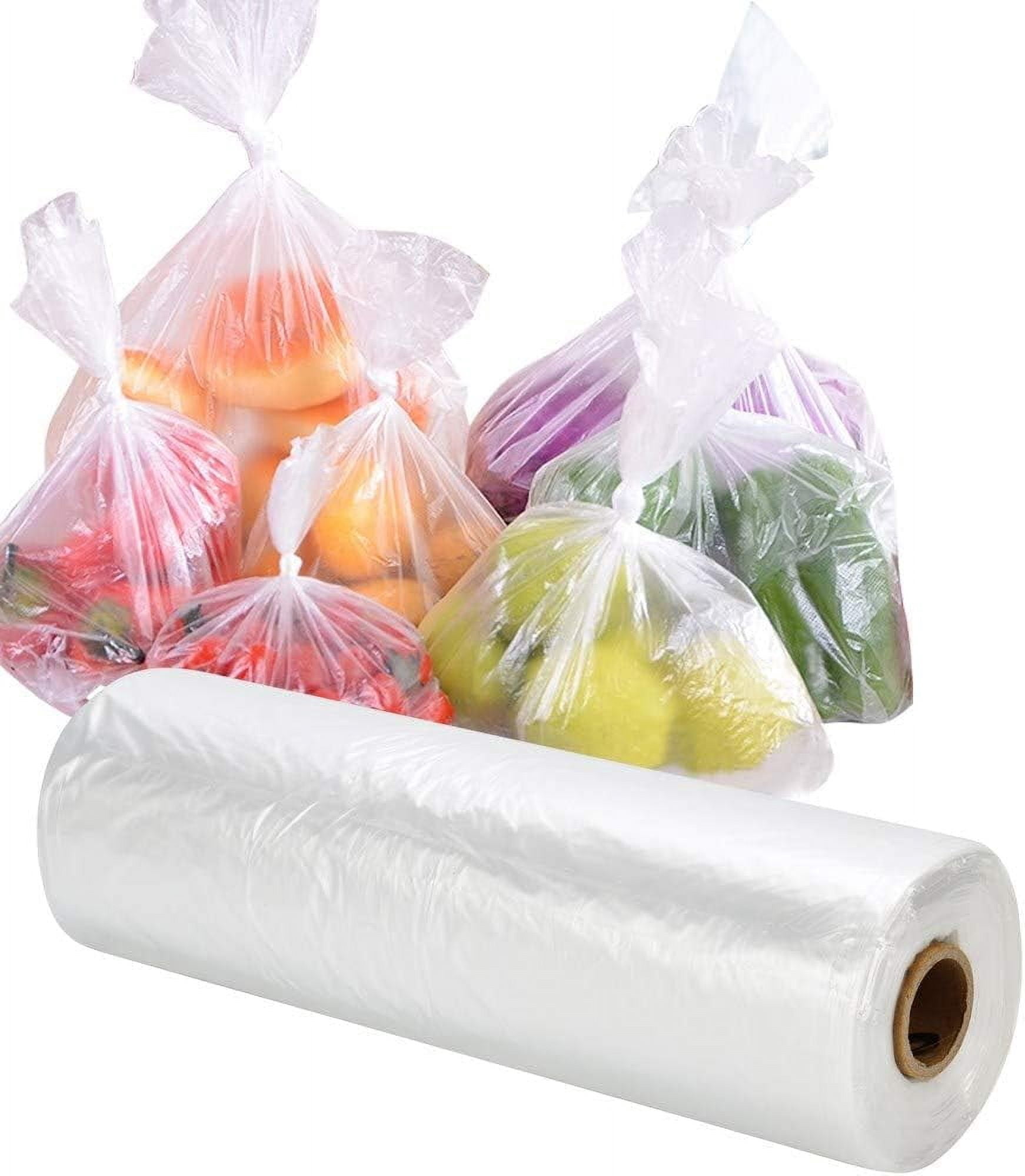 Food Storage Bags, Produce Bag on a Roll Fruits, Vegetable, Bread, Food ...
