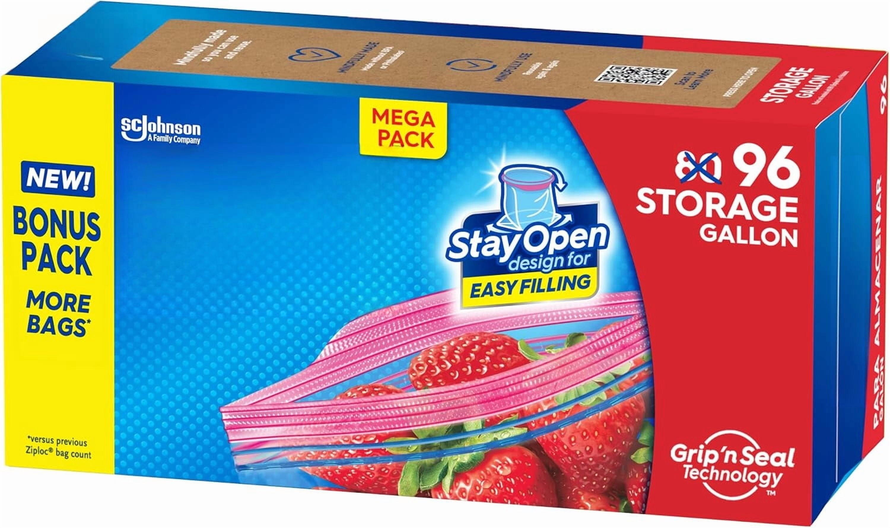Food Storage Bags, Stay Open Design with Stand-Up Bottom, Easy to Fill ...