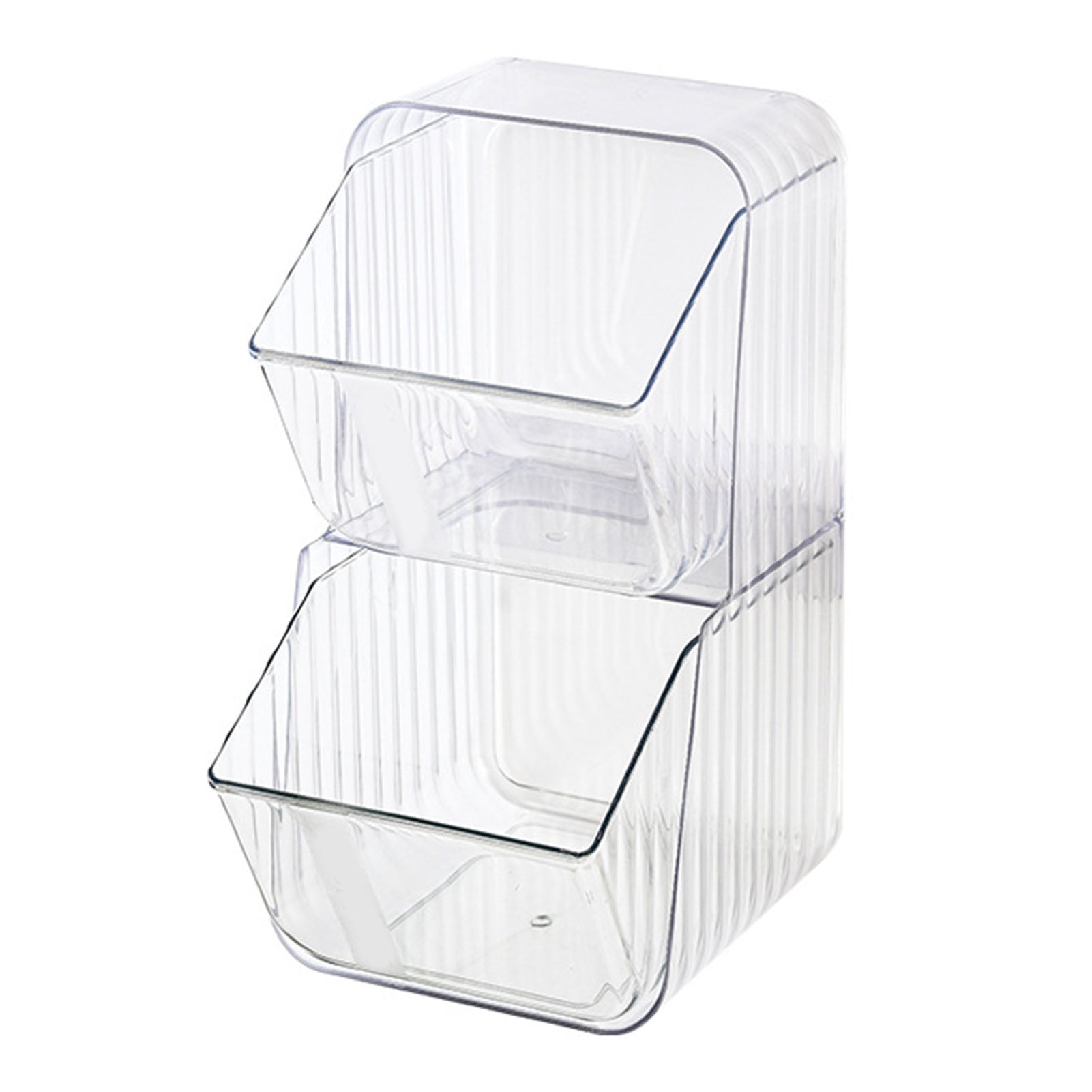 Food Storage Bin Organizer Plastic Packet Organizer For Snacks Tea Bags ...