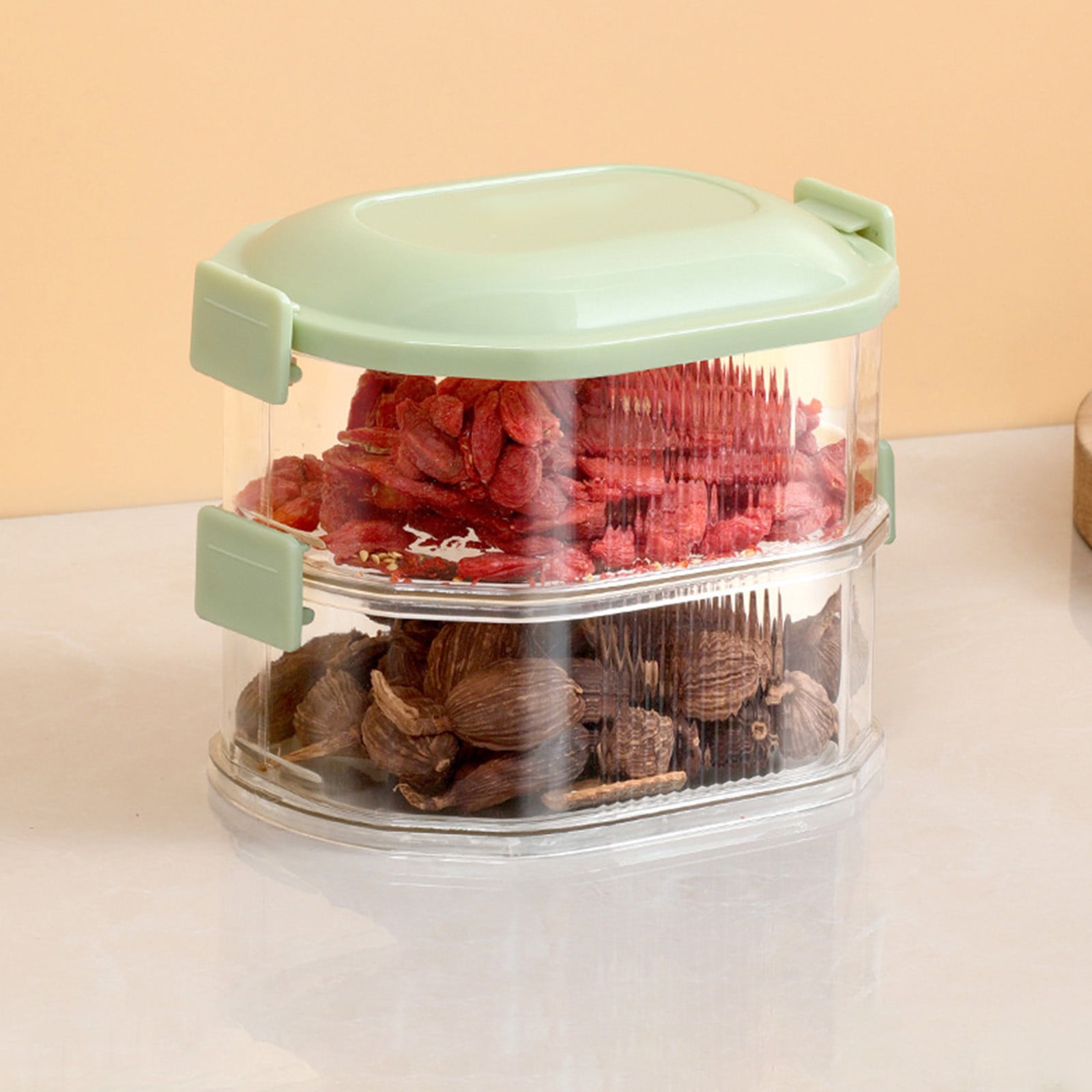 Food Storage Boxes Stackable Sealed Humidity Proof Kitchen Organizer ...
