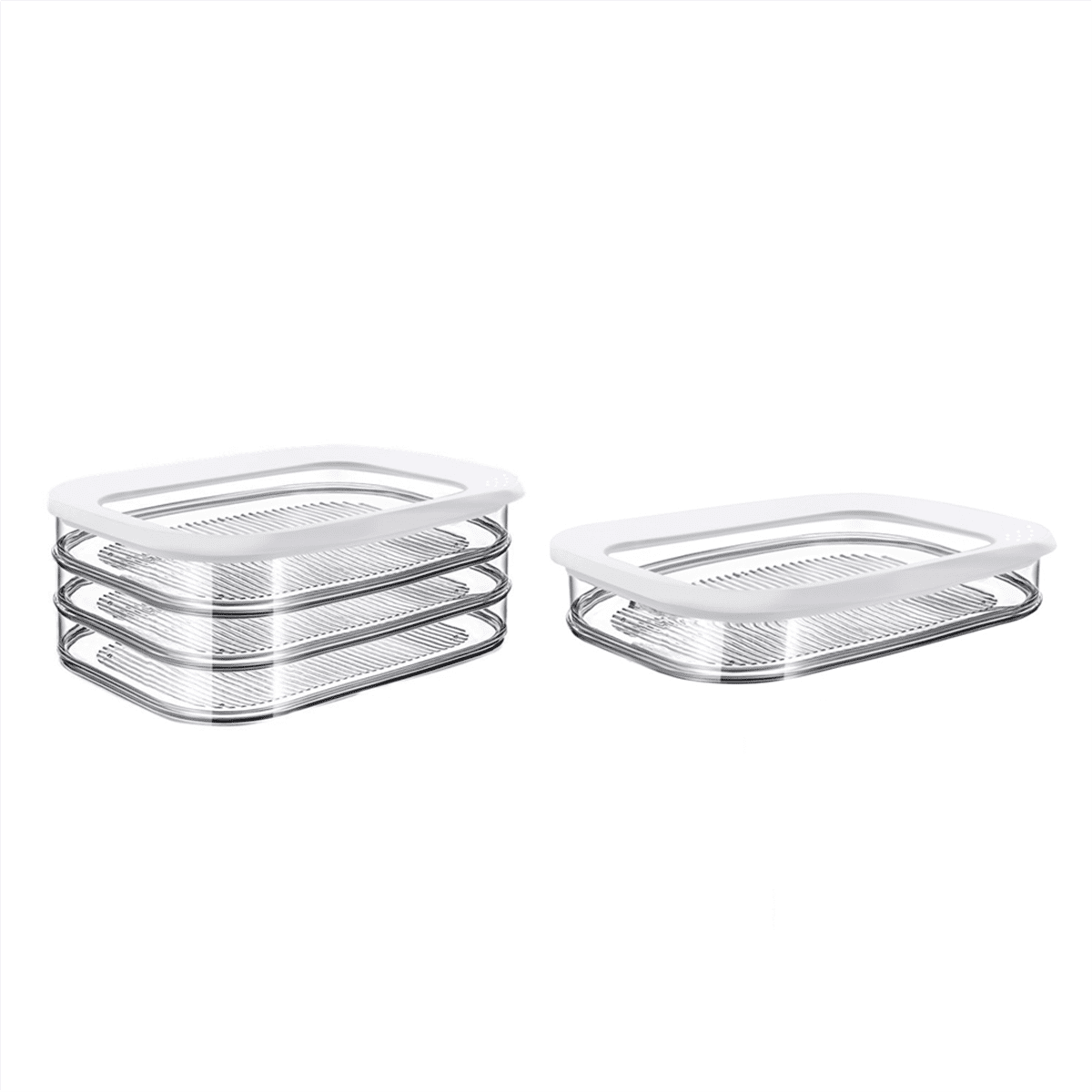 Food Storage Boxes with Lid for DeliMeat, Bacon, Lunch Meat, Fruits ...