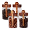 Food Storage Canisters XLW16OZ*4 16 Oz Set of 4 for Loose Leaf Tea ...
