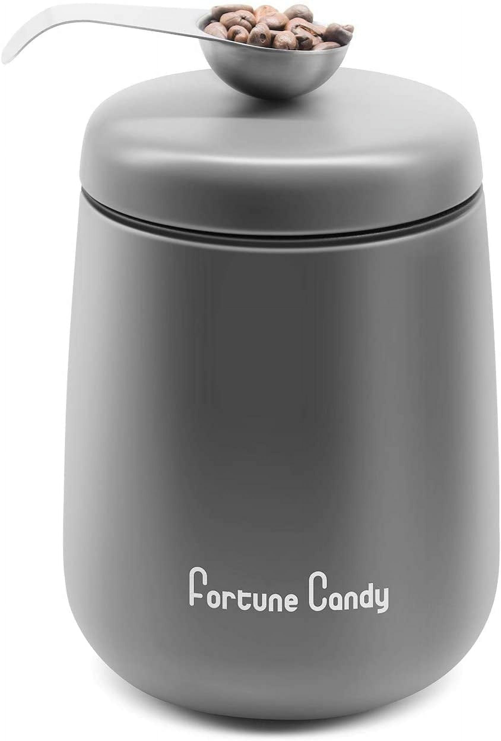 Home Shark Food Storage Container, 18 oz Stainless Steel Canister With ...