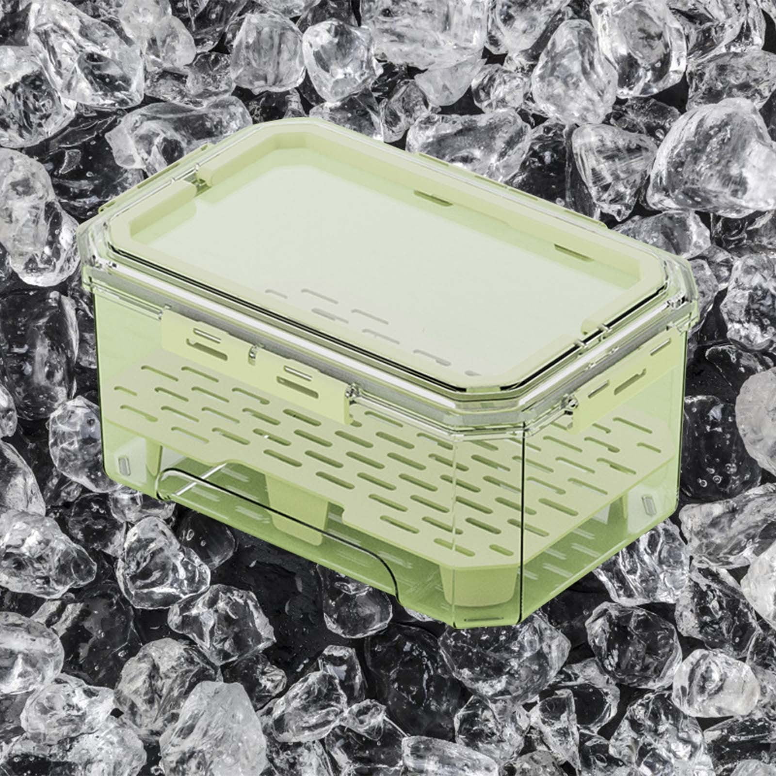 Food Storage Container 2-In-1 Ice Tray Food Storage Container with ...