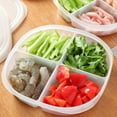 Walmart 4-Compartment Plastic Food Storage Container with Lids, Leak ...