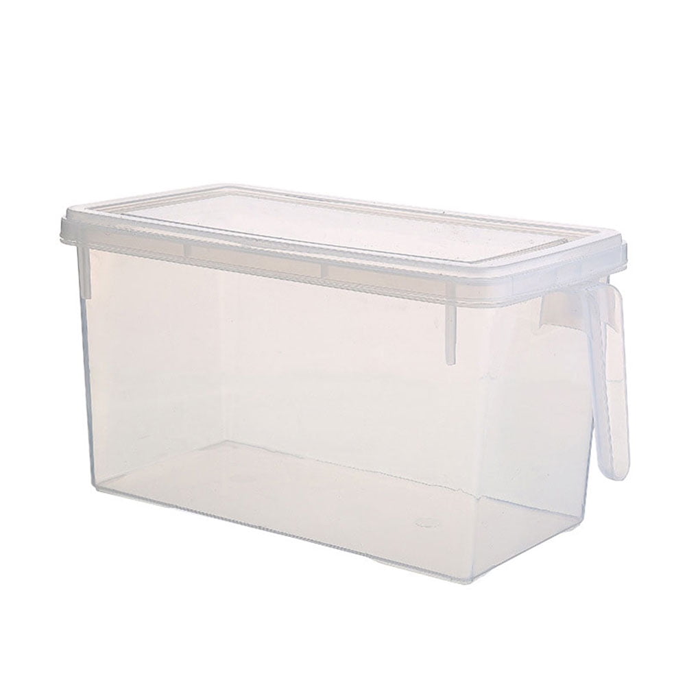 Food Storage Container, 5L Plastic Refrigerator Storage Box with Handle ...