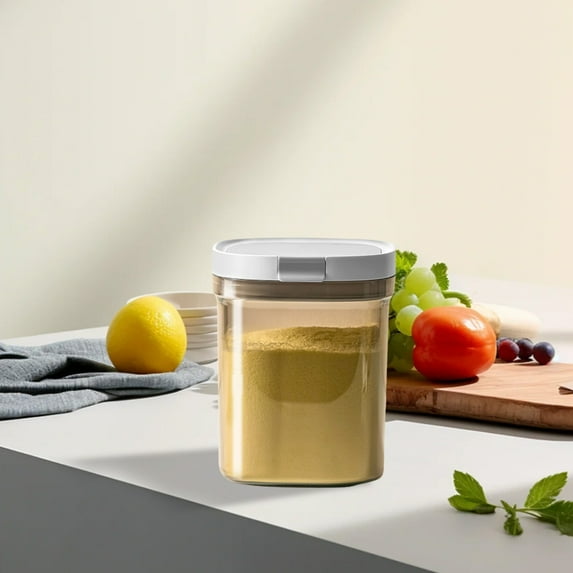 Food Storage Container, Airtight Canister, Plastic Kitchen Pantry ...