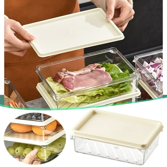 Food Storage Container | Airtight Kitchen Refrigerator Box for Fruits ...