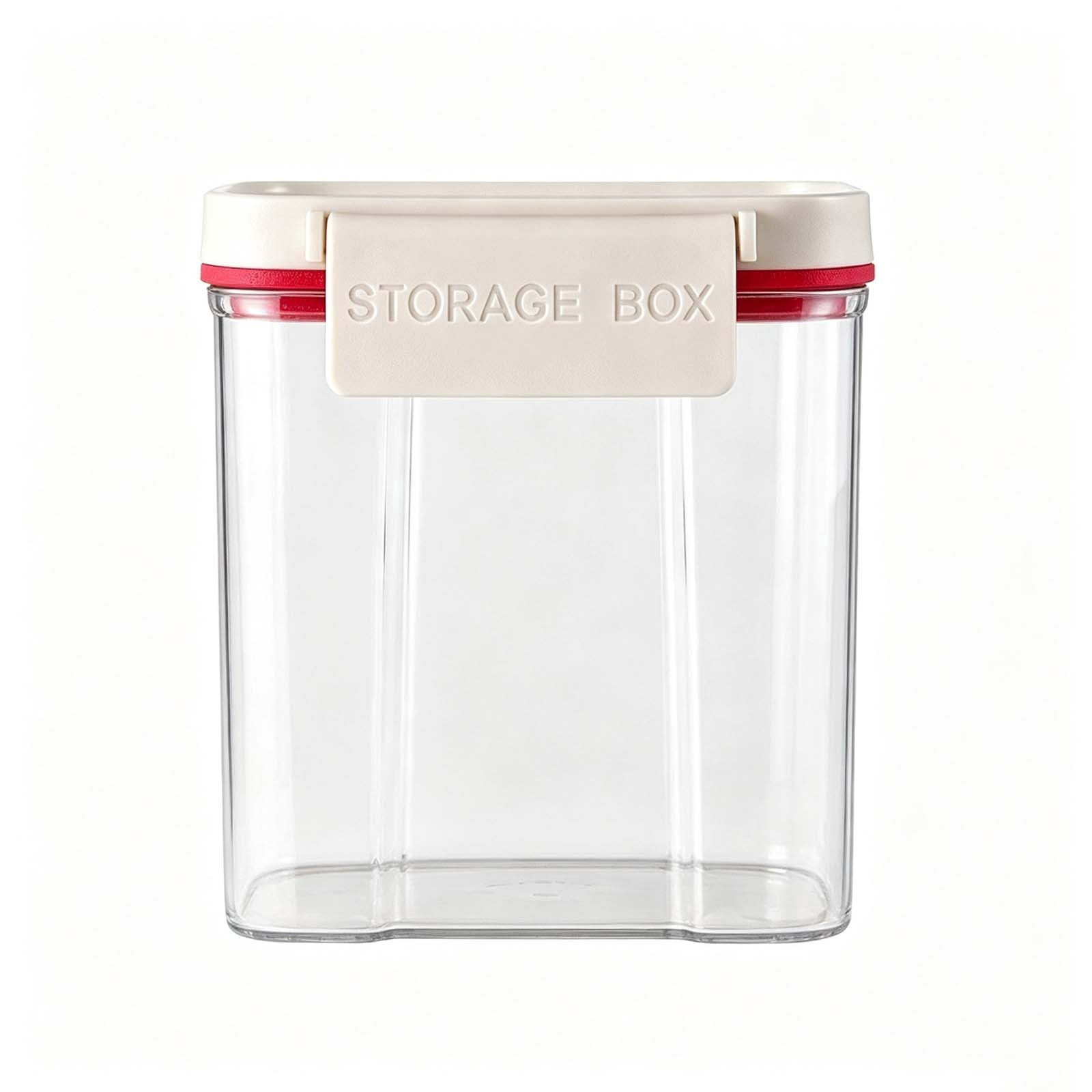 Food Storage Container,Clear Kitchen Airtight Sealed Storage Jar with ...