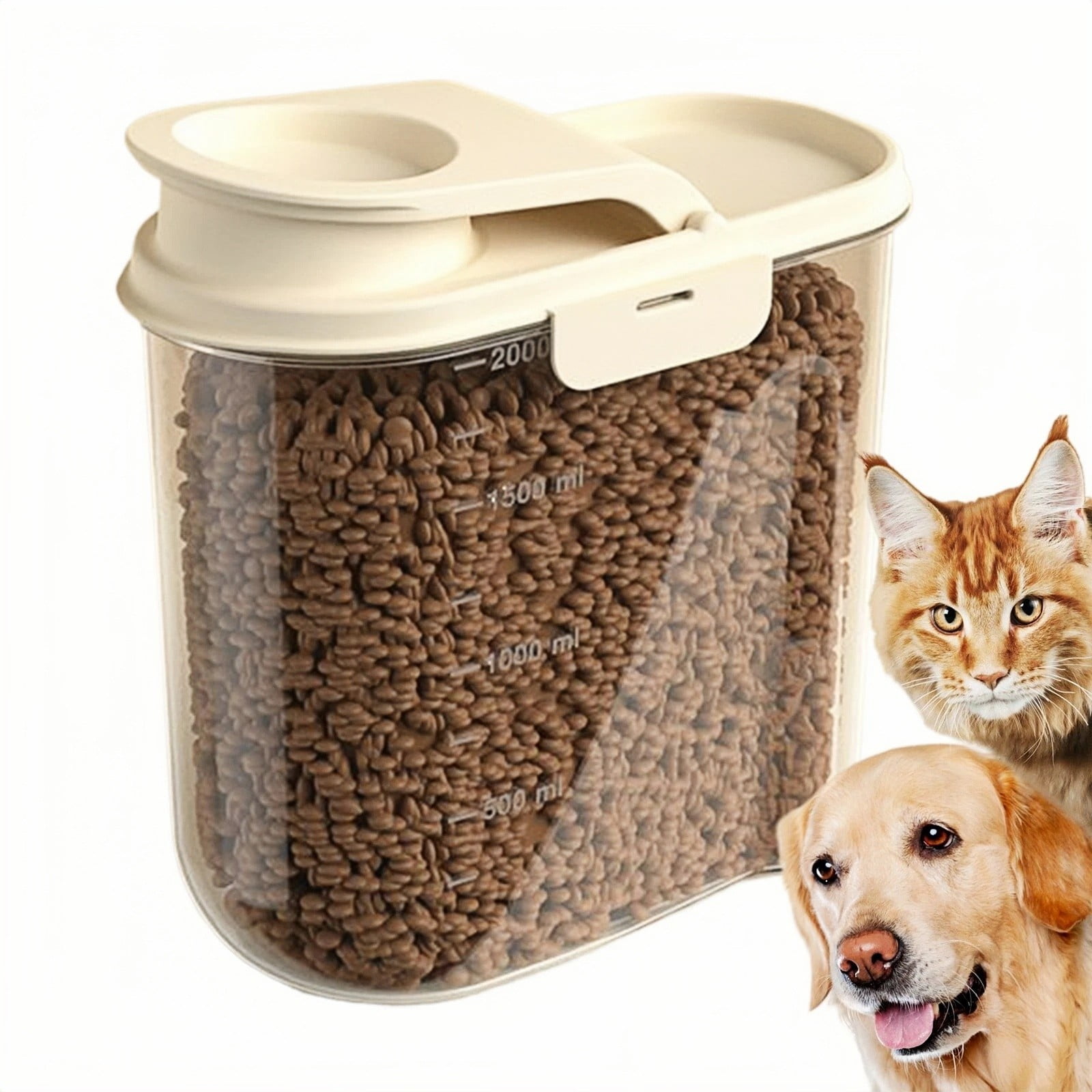 Food Storage Container for Kitchen Pantry with Viewing Window Large ...