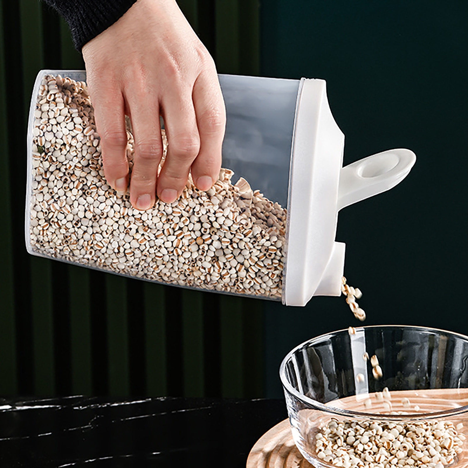 Food Storage Container with Lids and Pour Spout BPA Free Airtight ...