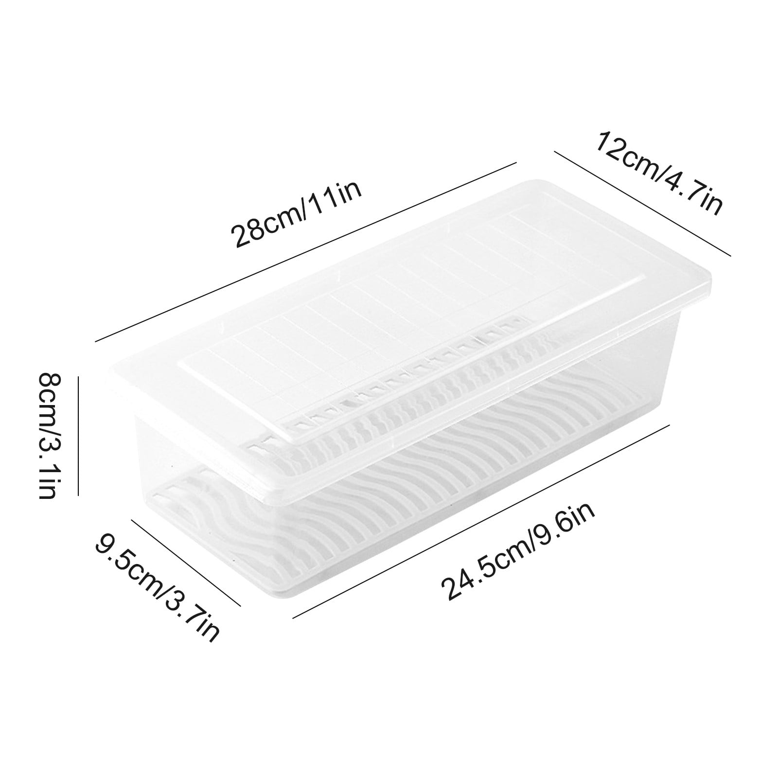 Food Storage Container, Plastic Food Containers with Removable Drain ...
