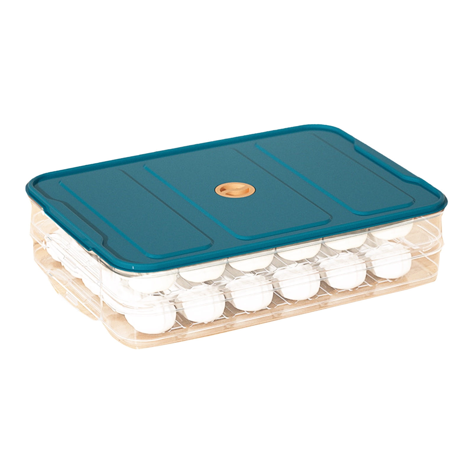 Food Storage Container Stackable Dumpling Storage Airtight Cookie ...