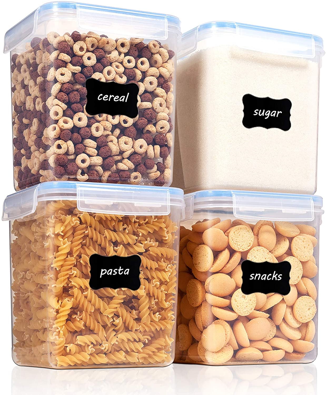 Food Storage Containers 2.5L / 84.5oz, 4 Pieces BPA Free Plastic ...