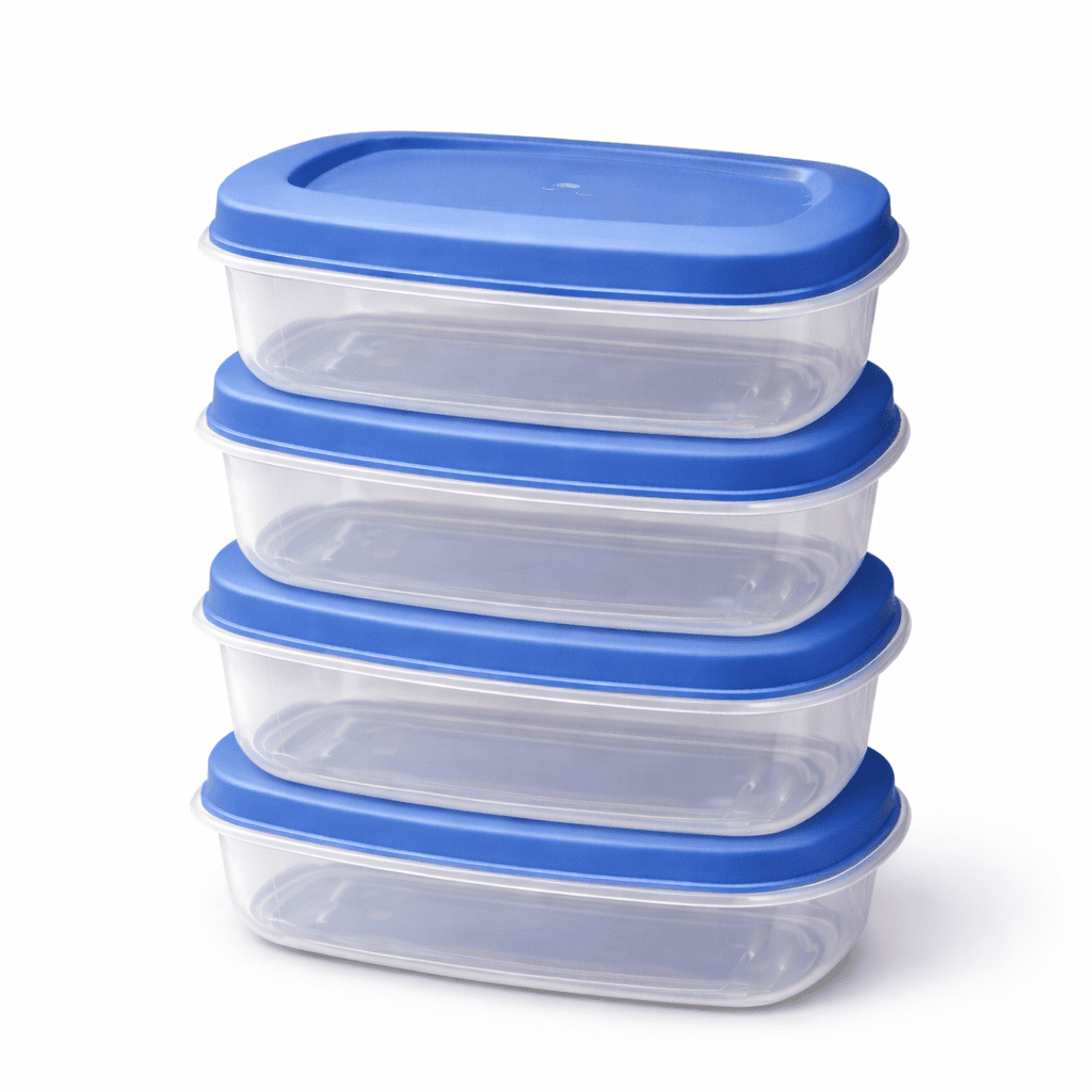 Food Storage Containers 4 Pack Small Lunch Snack Meal Prep Plastic ...
