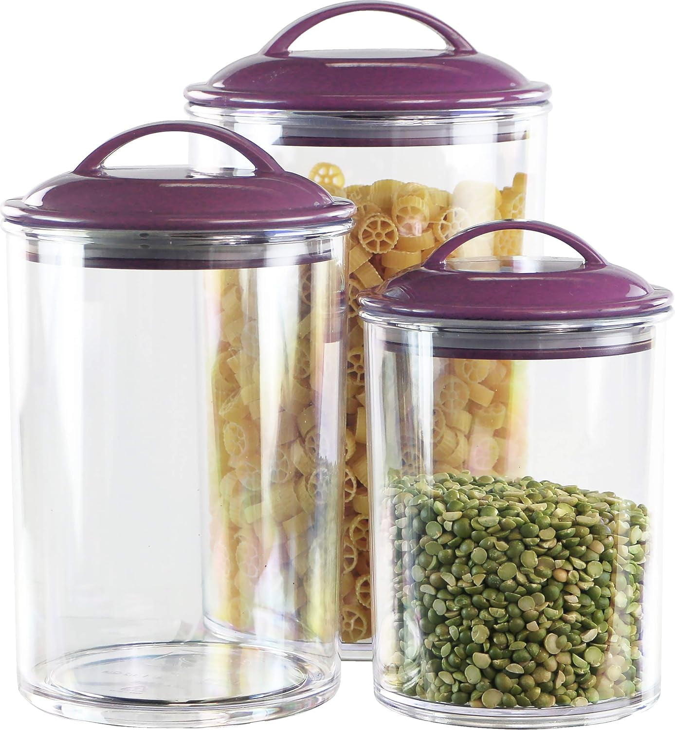 Food Storage Containers, BPA Free Airtight Canisters for Cereal, Pasta ...